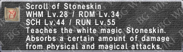 Stoneskin - FFXI Wiki