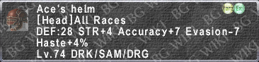 Ace's Helm - FFXI Wiki