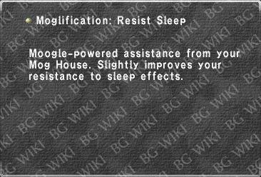Moglification: Resist Sleep - FFXI Wiki