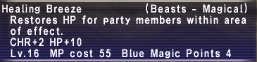 Healing Breeze - FFXI Wiki