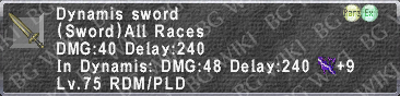 Dynamis Sword - FFXI Wiki
