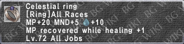 Celestial Ring - FFXI Wiki