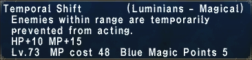 Temporal Shift - FFXI Wiki