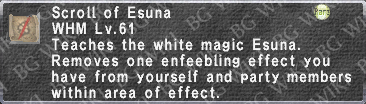 Esuna - FFXI Wiki
