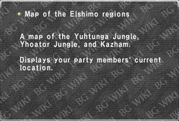 Map of the Elshimo regions - FFXI Wiki