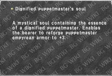 Dignified puppetmaster's soul - FFXI Wiki