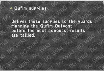 Qufim supplies - FFXI Wiki
