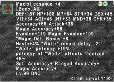 User:Dumo/DNC sets - FFXI Wiki