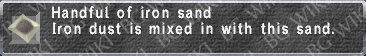 Iron Sand - FFXI Wiki