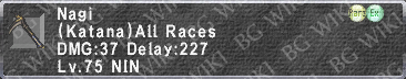 Nagi (Incomplete) - FFXI Wiki