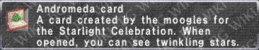 Andromeda Card - FFXI Wiki