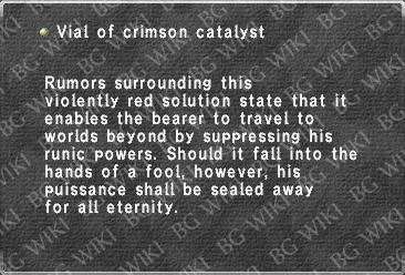 Vial of crimson catalyst - FFXI Wiki